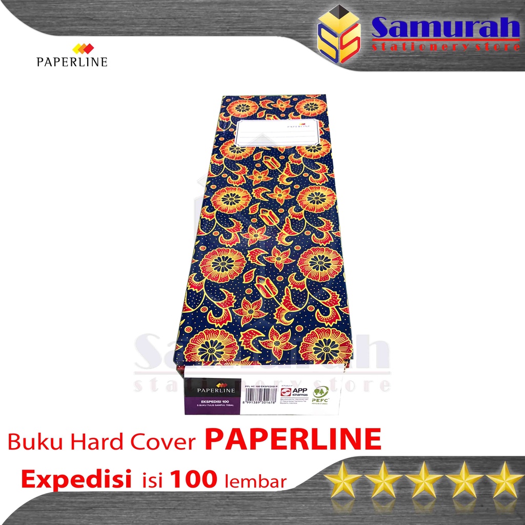 Jual Buku Hard Cover Paperline Expedisi isi 100 lembar / Buku Catatan ...