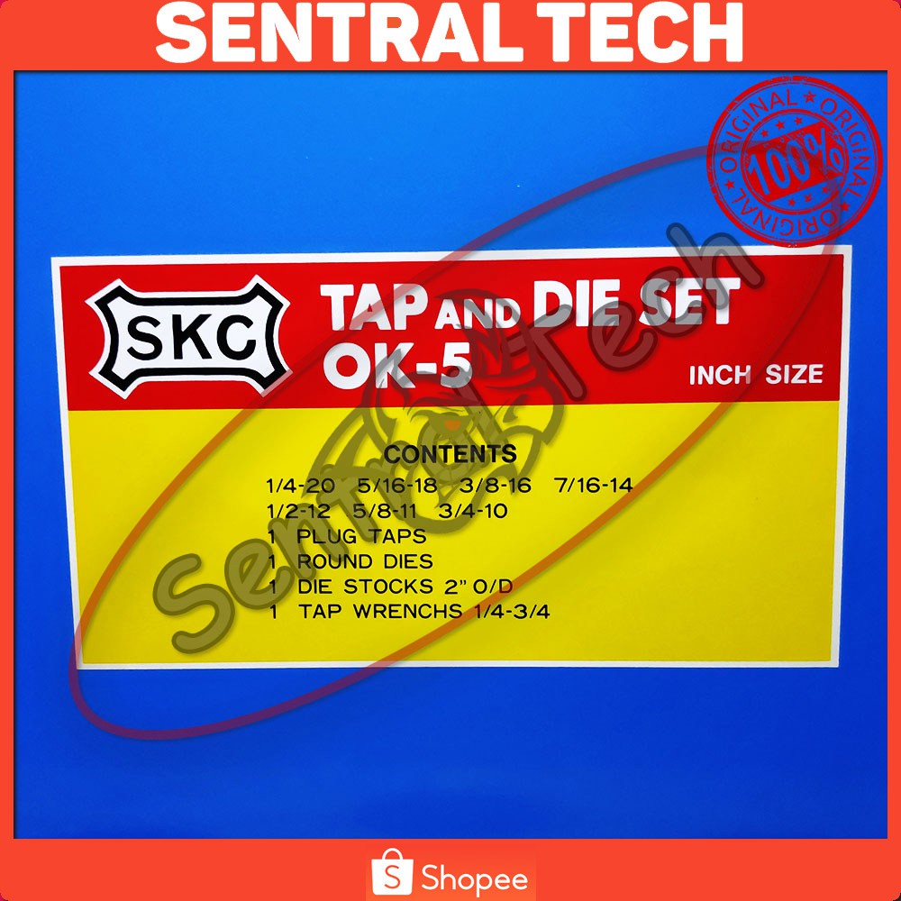 Jual TAP AND DIE SET SKC OK 5 ( INCHI ) SKC JAPAN | Shopee Indonesia