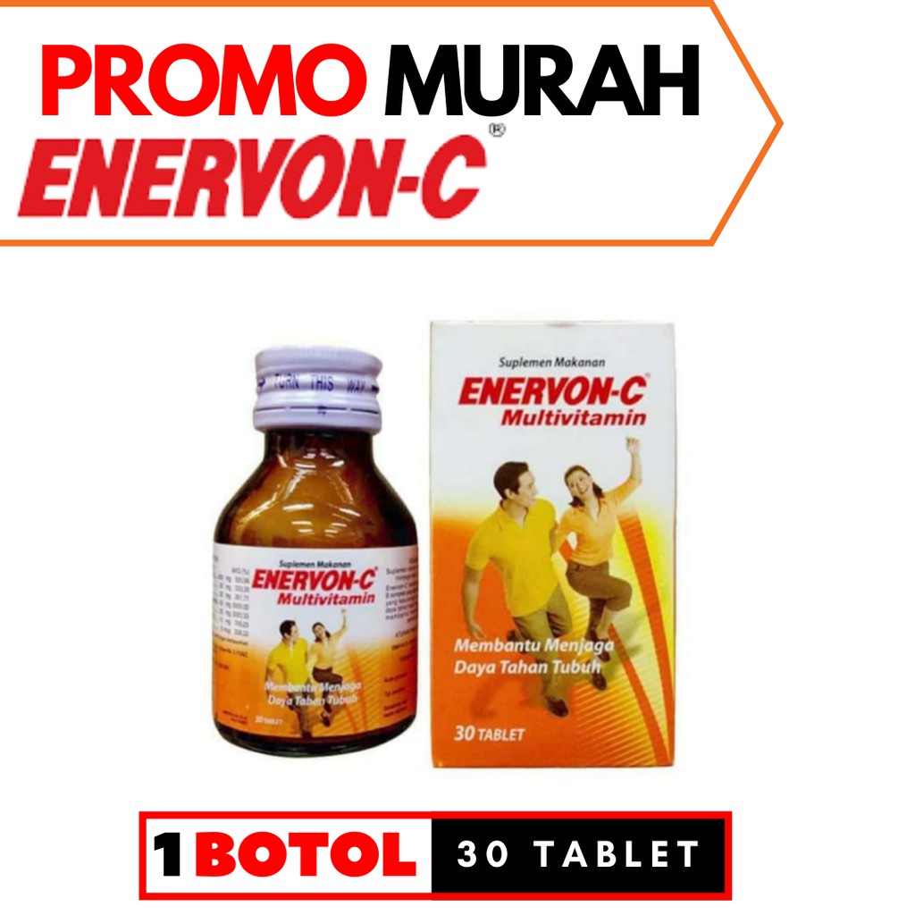 Jual Enervon C isi 30 tablet -Multivitamin - Vitamin C - Enervon C ...