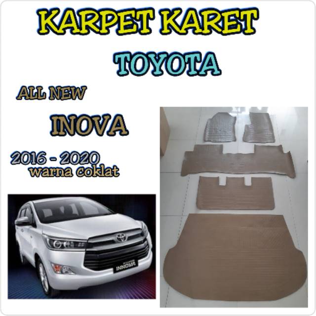 Jual Karpet karet mobil toyota all new innova / NEW INNOVA warna coklat ...