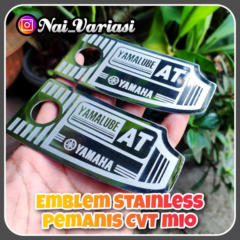 Jual Emblem Pemanis CVT Mio stainless | Shopee Indonesia