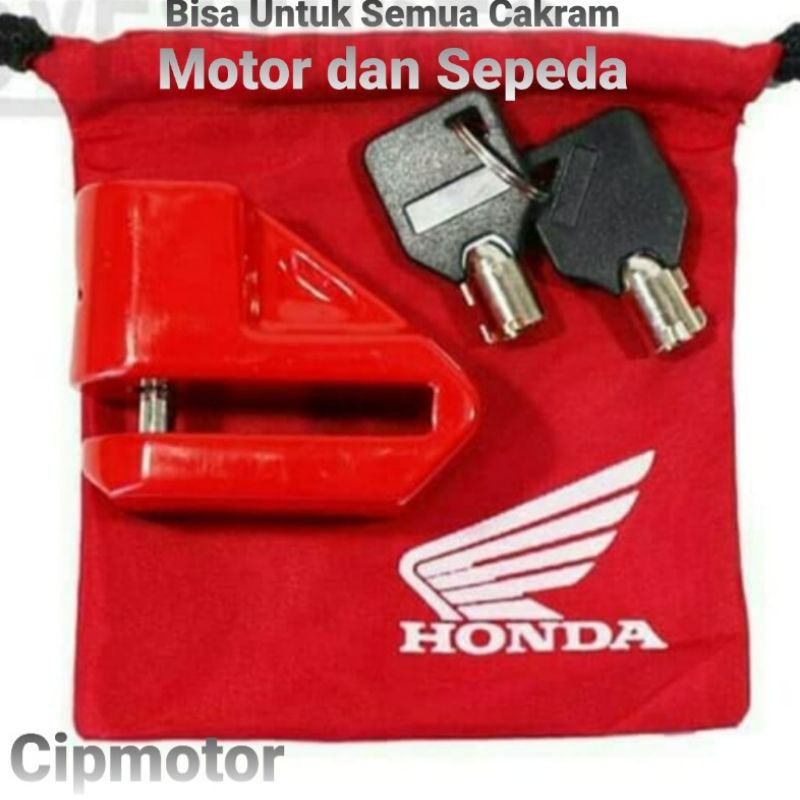 Jual Gembok Cakram Honda original AHM Motor dan sepeda | Shopee Indonesia