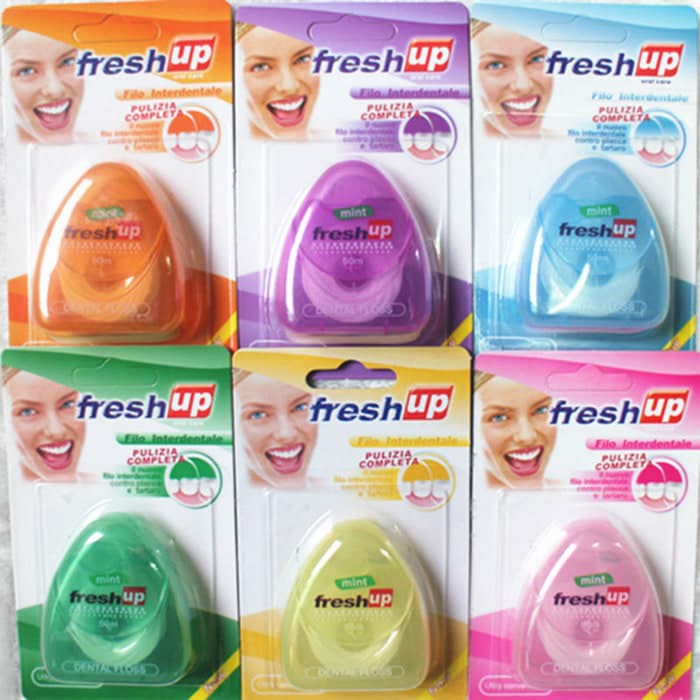 Jual Dental Floss / Benang Gigi Fresh Up (50meter) | Shopee Indonesia