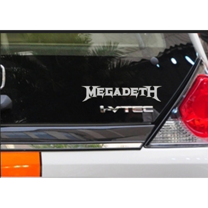 Jual Cutting Sticker band Megadeth Stiker Mobil Motor Laptop Helm ...