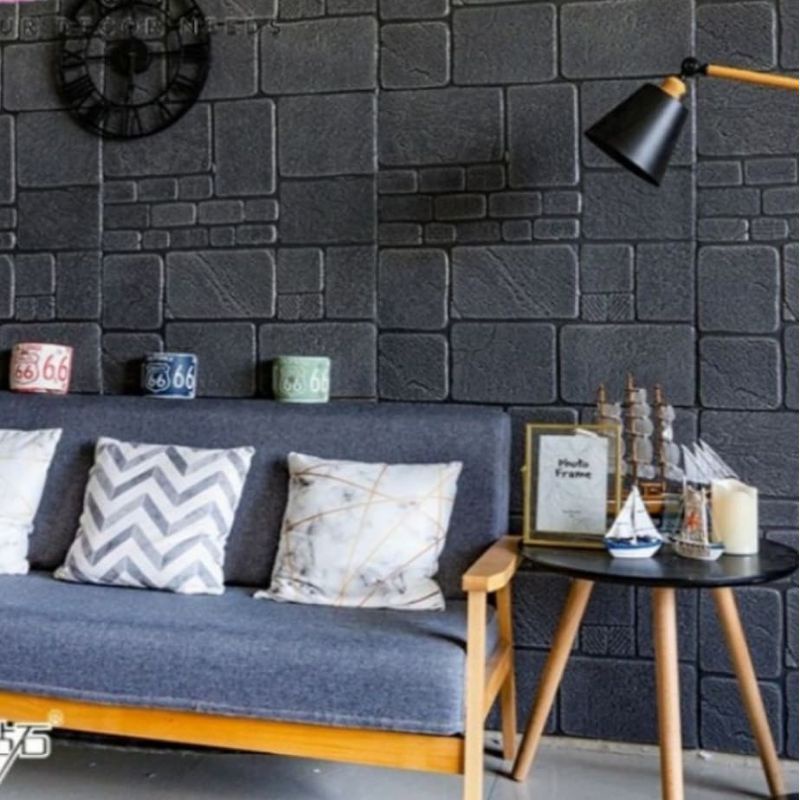 Jual WALLPAPER FOAM DINDING TEMBOK WALLFOAM 3D TIMBUL MOTIF BATU ALAM ...