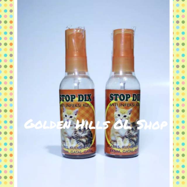 Jual Stop Dix 60 ml Spray Obat scabies luka bisul gudig pada kucing ...