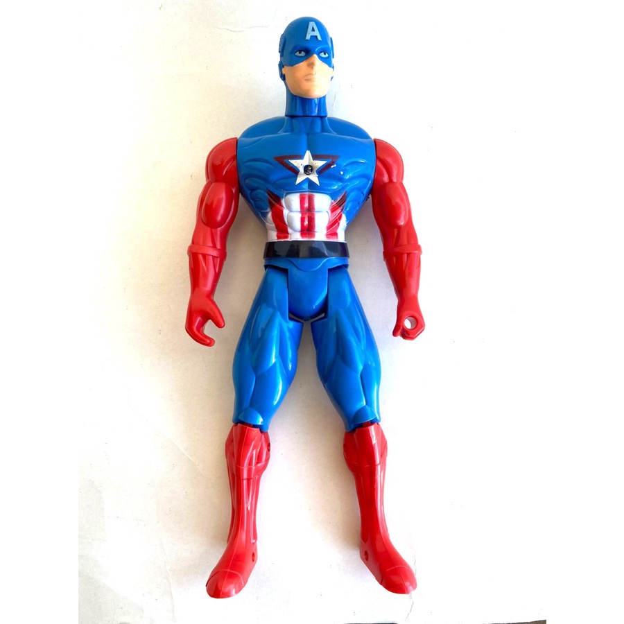 Jual Mainan Figure Robot Captain America Plastik Bersuara | Shopee ...