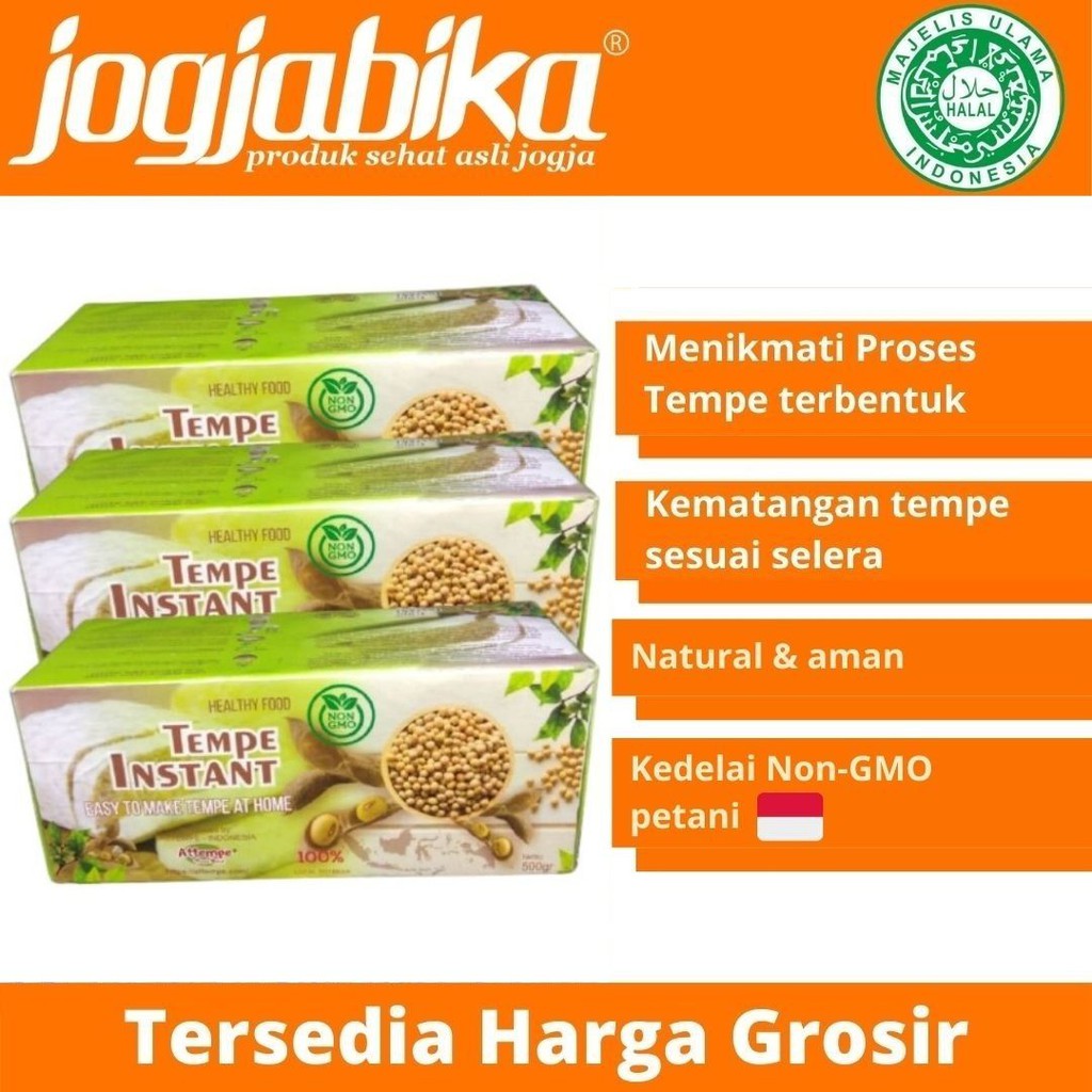 Jual Tempe Kedelai Lokal Non GMO Instan Kit Bikin Sendiri Asli Jogja ...