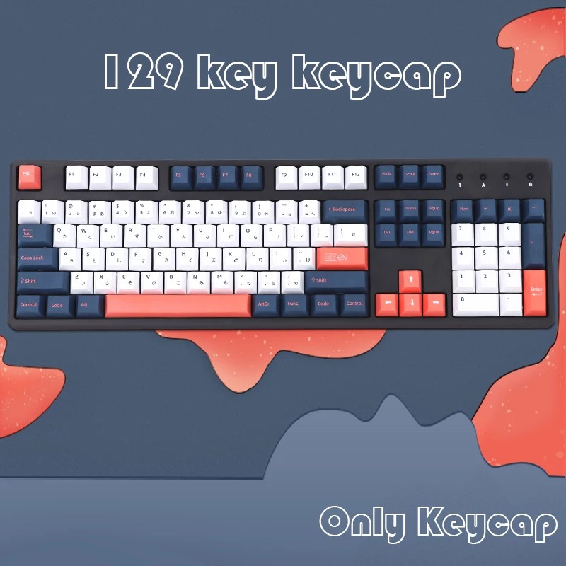Jual 129 keys Cherry Profile PBT tema Bento Root keycaps untuk ...