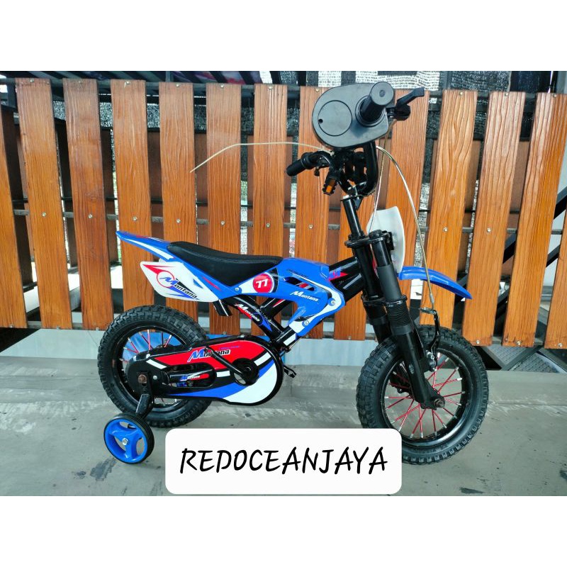 Jual montana cross trail 12 inch sepeda anak bmx motor trail roda 4 ...