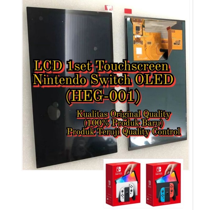 Jual LCD 1set Touchscreen Nintendo Switch V3 (OLED) (HEG-001) (Original ...