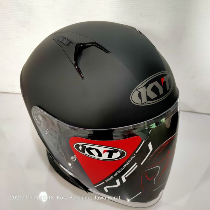 Jual NFJ Black matt M danXL dan XXL (new vissor) | Shopee Indonesia