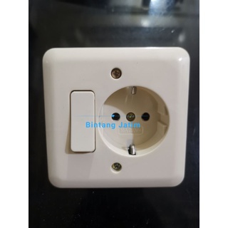 Jual IB Saklar Engkel + Stop Kontak Arde Engkel + IB Stop Dinding Tanam ...