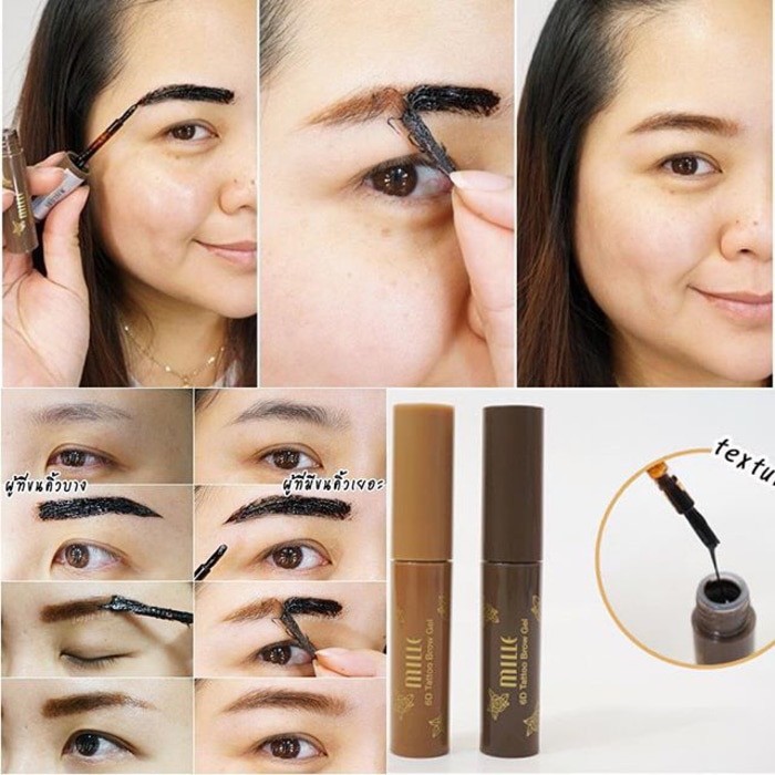 Jual TATTO BROW GEL / MILLE MILD 6 D / TATO BROW ORIGINAL THAILAND ...