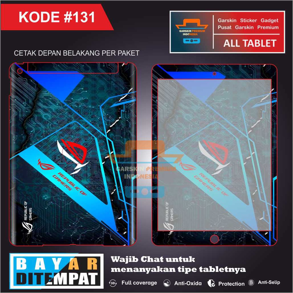 Jual Garskin Stiker All Tab / Tablet Samsung ,iPad, Advan Dll Kode E ...