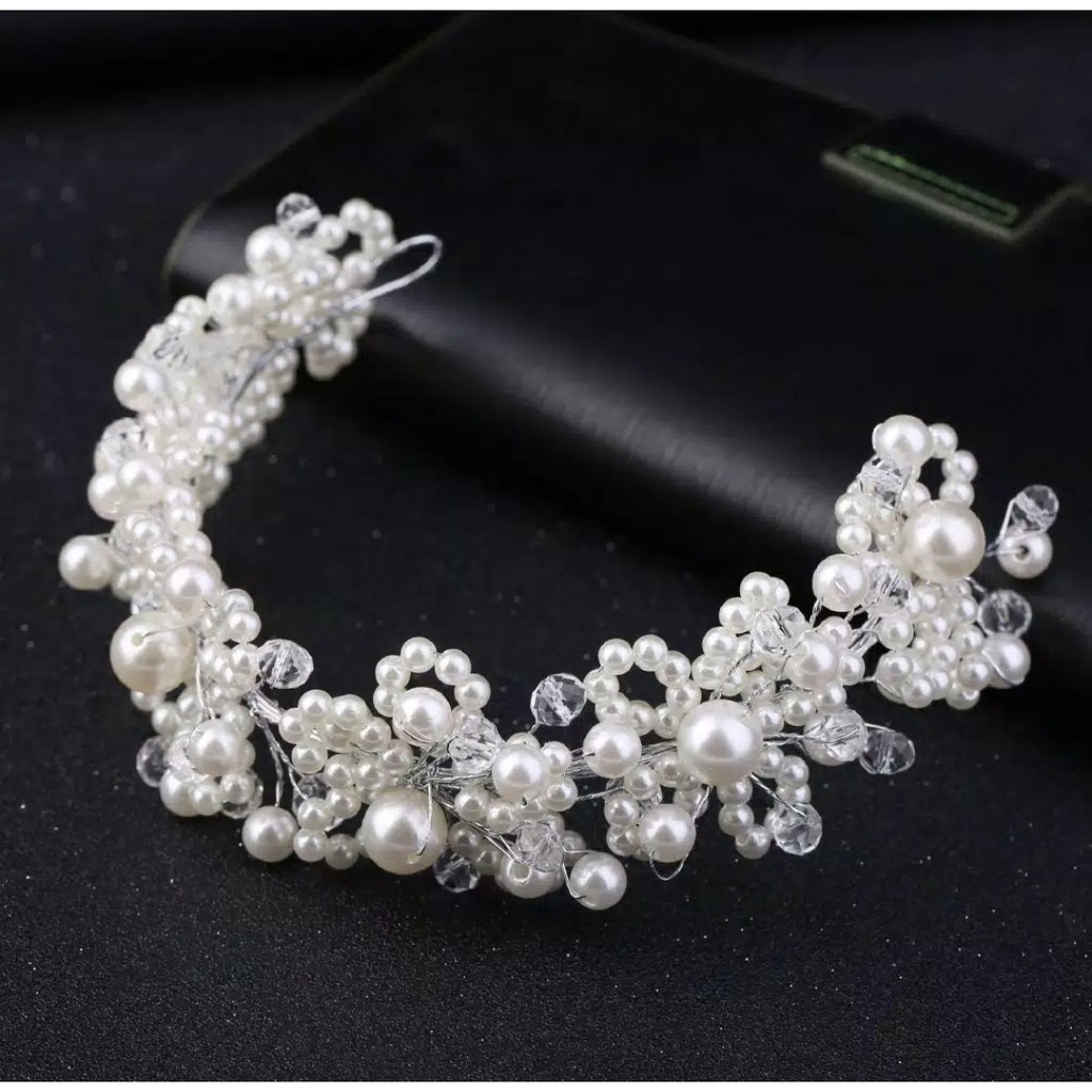 Jual Tiara Headpiece Mutiara Putih - Headpiece Hiasan Hijab ...