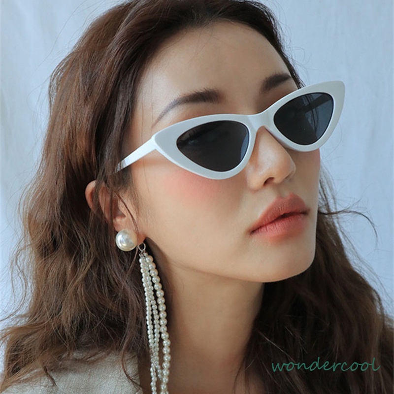 Jual Kacamata Hitam 2020 Korean Ulzzang Triangle Vintage Cat Eye Sunglasses Women Men-Won ...