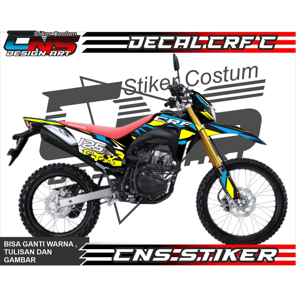 Jual stiker decal motor crf stiker motor crf decal crf - sticker decal ...