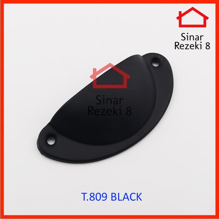 Jual Tarikan BLACK Handle Laci Hitam Klasik Pintu Keong Kerang Moon Cup ...