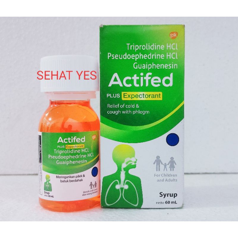 Jual ACTIFED PLUS EXPECTORANT - COUGH SUPPERSSANT - BATUK BERDAHAK ...
