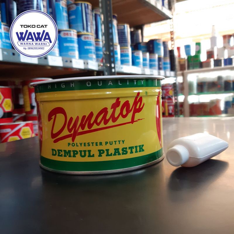 Jual dempul plastik dynatop polyester putty kuat cepat kering 1kg ...