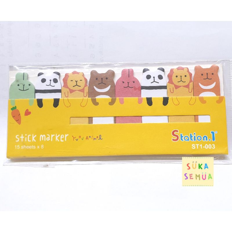 Jual Sticky Note Animal Set // Label Nama Pembatas Buku Binatang Laut ...