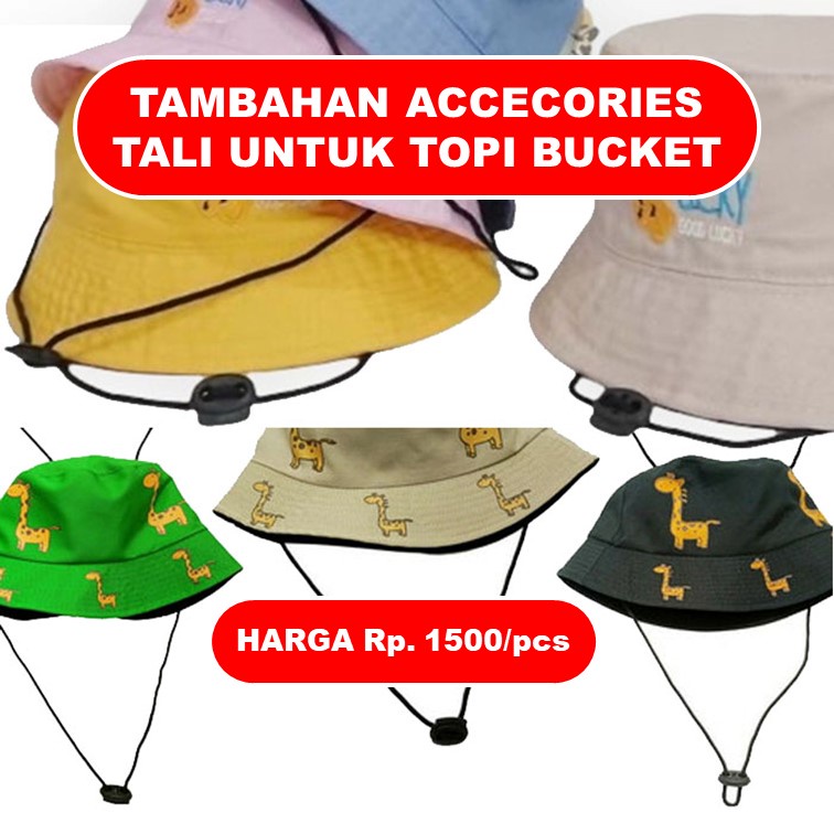 Jual Tambahan Accecories Tali untuk Topi Bucket | Shopee Indonesia