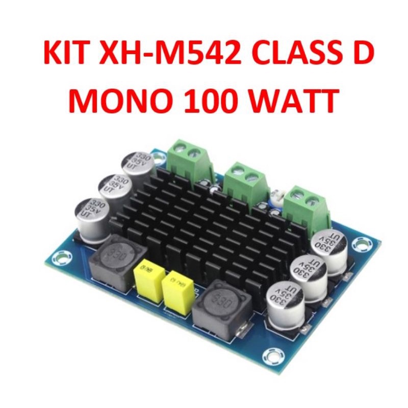 Jual KIT POWER AMPLIFIER MONO CLASS D 100WATT XH-M542 | Shopee Indonesia