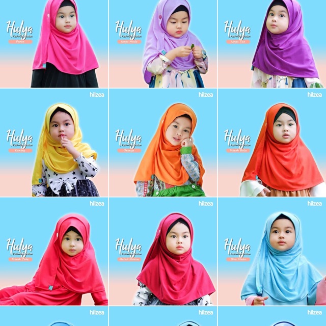 Jual Grosir/ecer pastan Anak pasmina instan hilzea bergo anak | Shopee ...