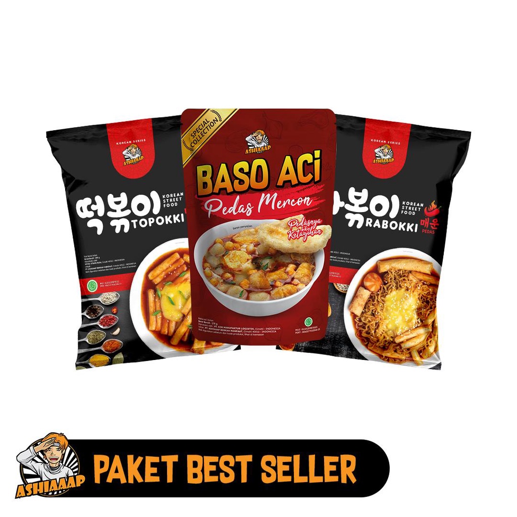 Jual Ashiaaap Paket Boci Korea (Baso Aci Mercon + Rabokki + Topokki ...