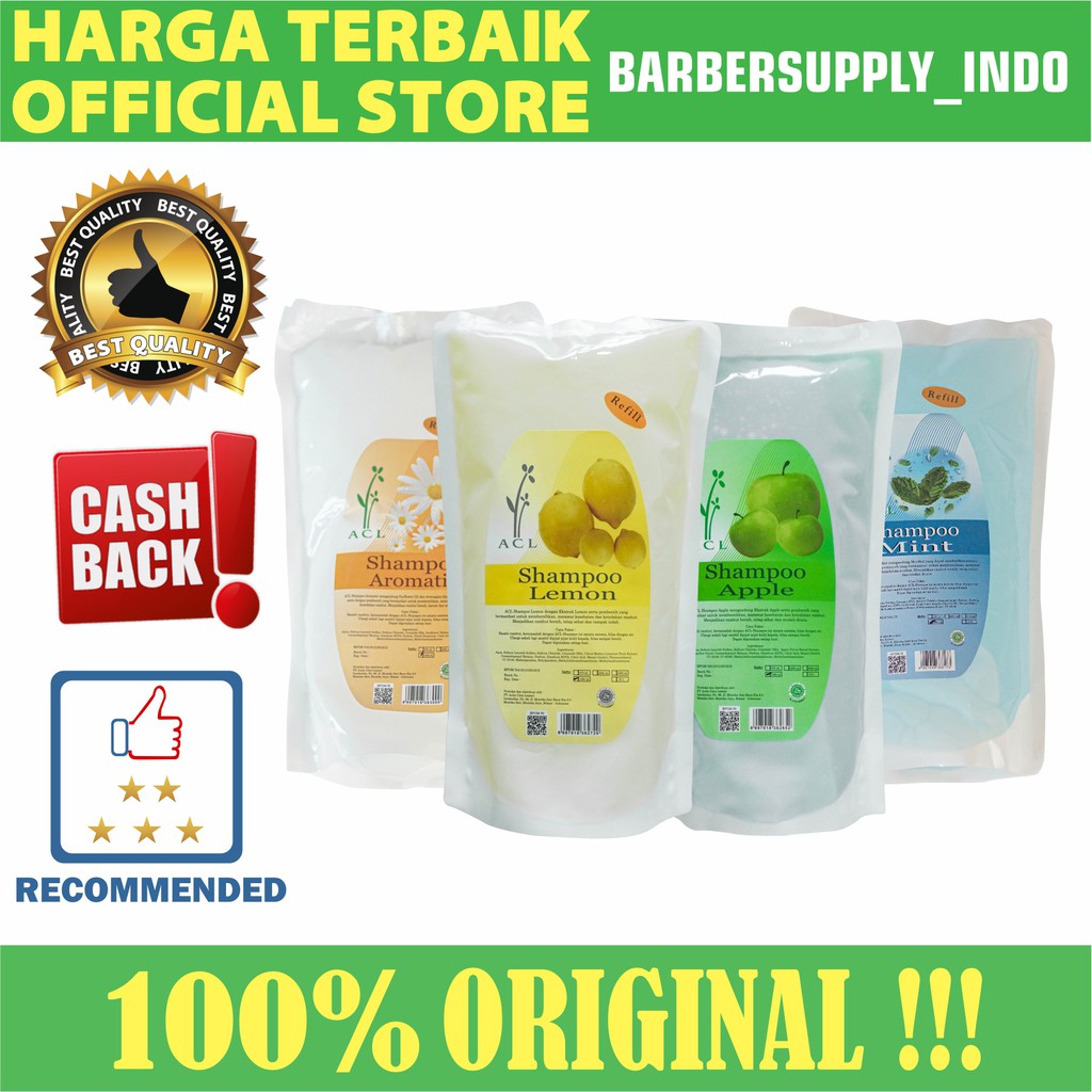 Jual ACL SHAMPO BARBER SALON SPA REFIL 1 LITER / SHAMPOO AROMATIC MURAH ...