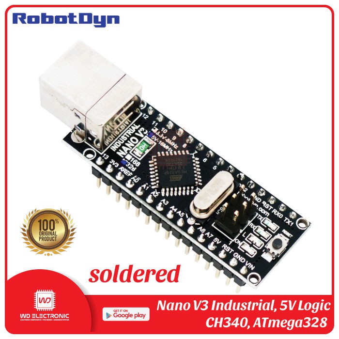 Jual Arduino Nano V3 Industrial 3v 5v Robotdyn Nano Industrial V3 5v 3v