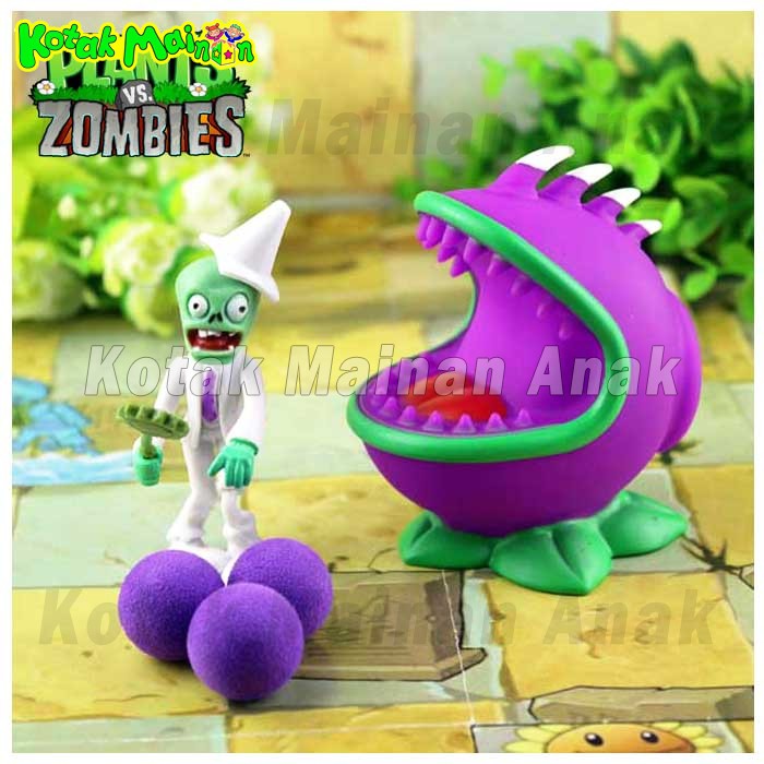 Jual Mainan Anak Plant vs Zombie Tembak Plants Zombies Bite Purple PVZ ...