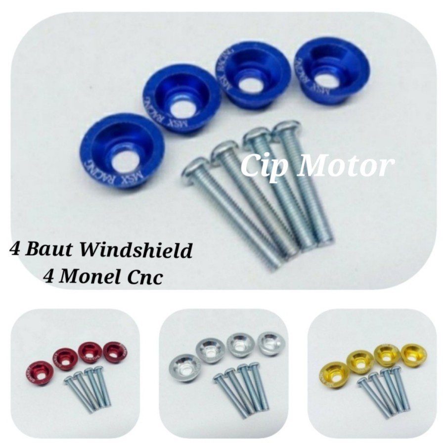 Jual Paket Baut Monel Visor Windshield Nmax Old / New / Turbo Neo Tahun ...
