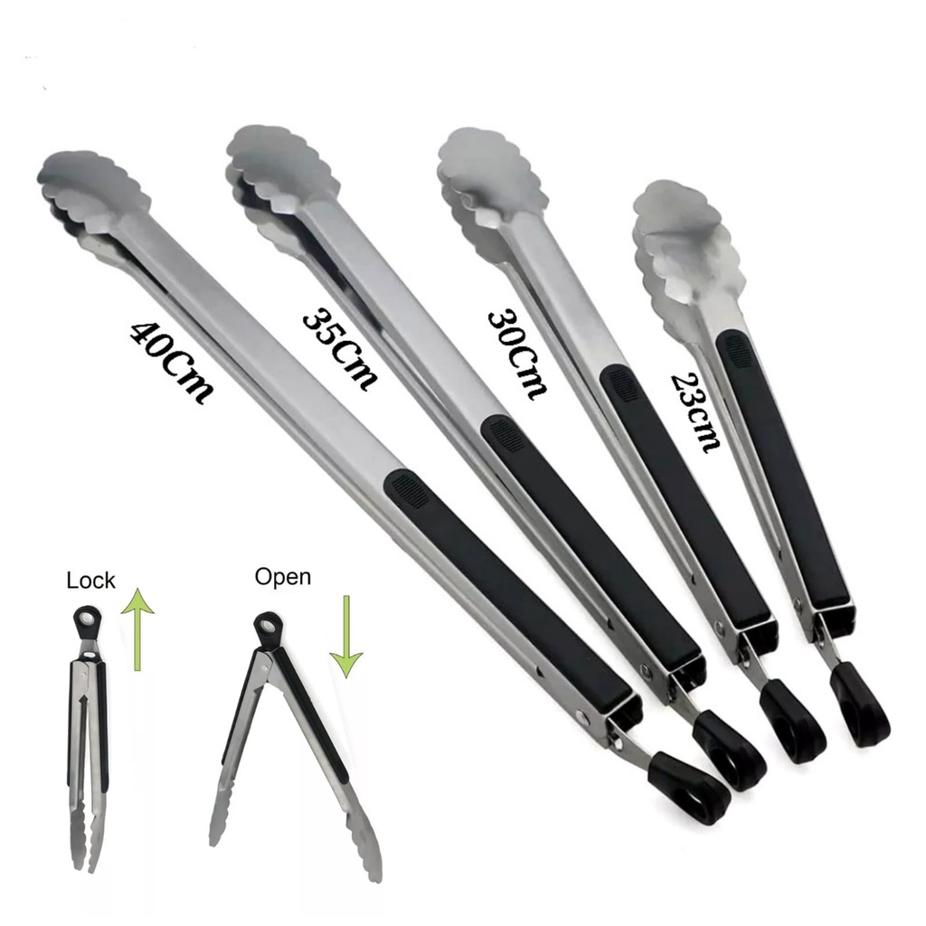 Jual Food Tongs / Penjepit Pencapit Makanan Capitan - Stainless Steel ...