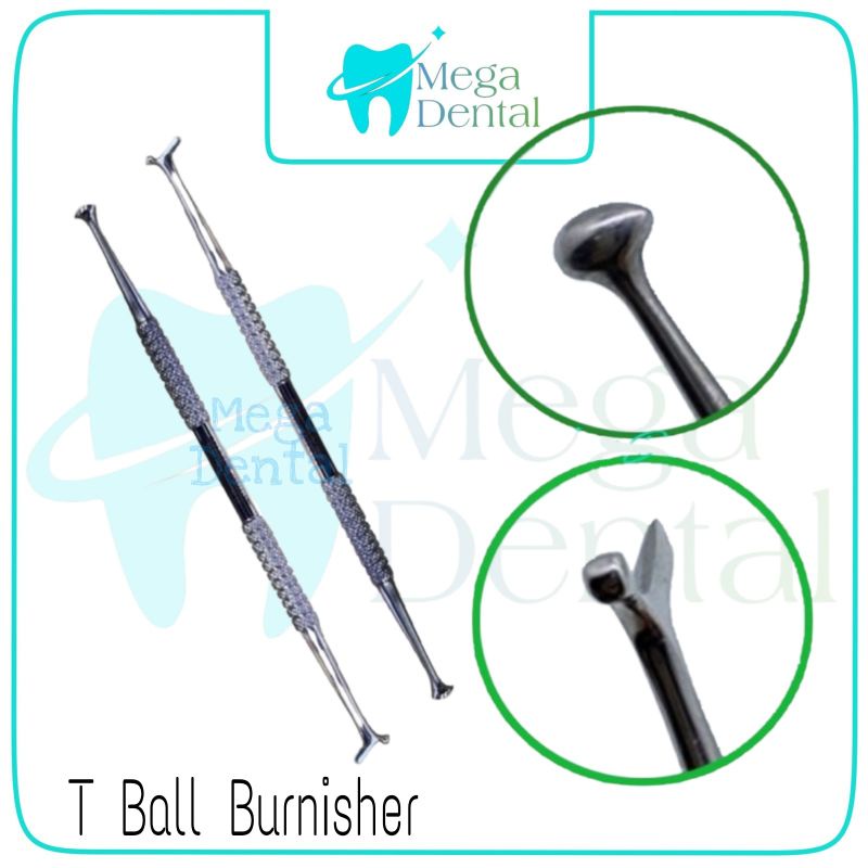 Jual Dental T ball Burnisher Burniser 2 sisi double ended | Shopee Indonesia