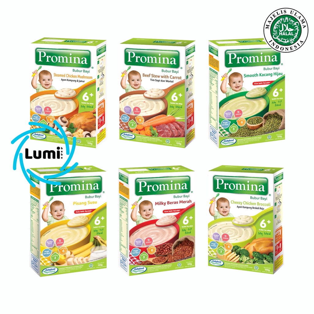 Jual PROMINA BUBUR CEREAL BUBUR BAYI 6+ BOX 120GR PROMINA BC MPASI ...