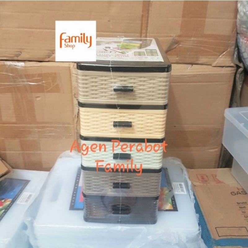 Jual Hawaii Rak Mini / Mini Container Drawer / Laci Kecil Hawai 5 Susun ...
