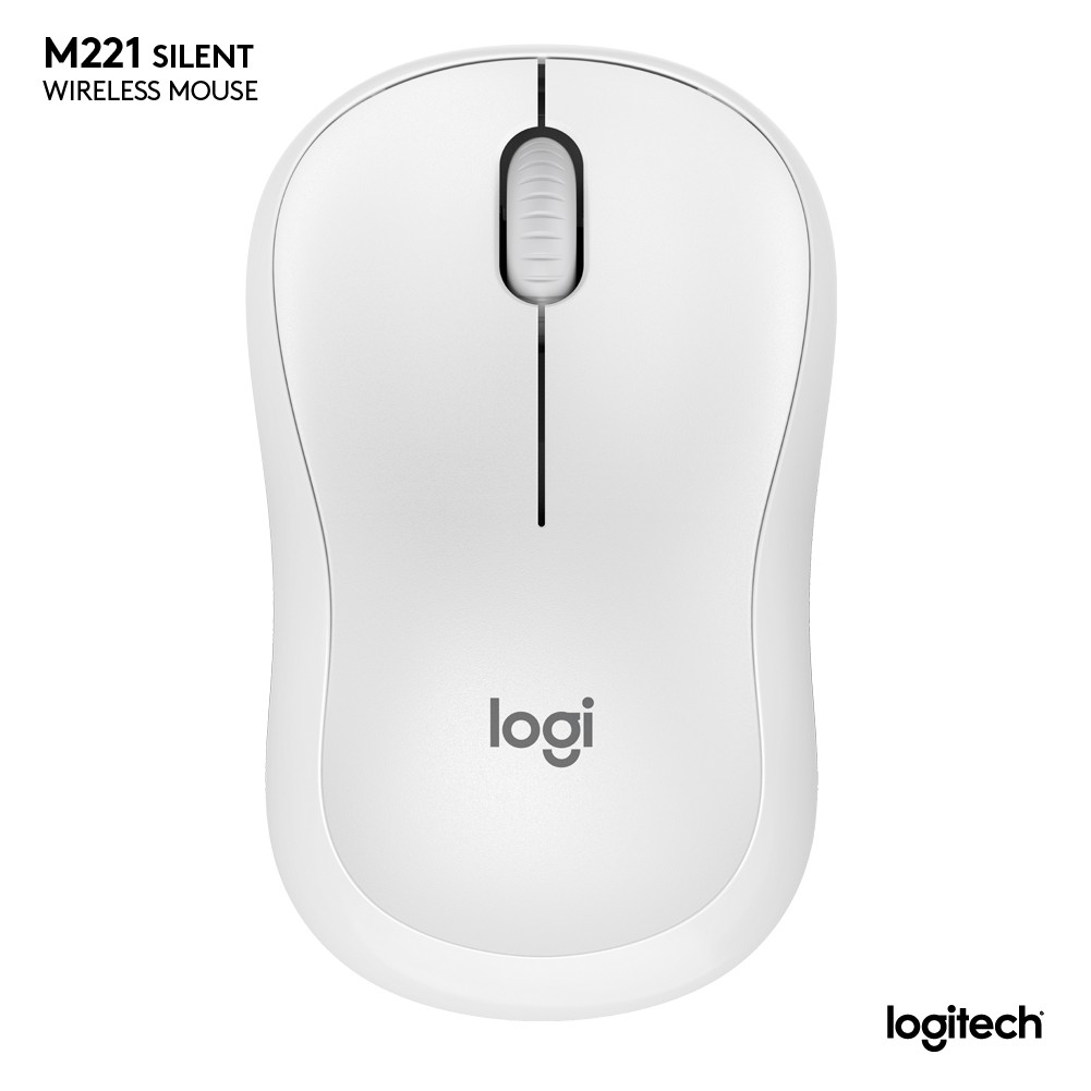 Jual Logitech Mouse Wireless M221 Putih - Logitech Wireless Mouse M 221 ...