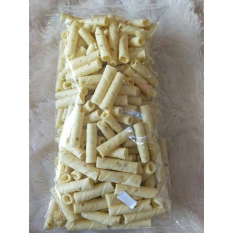 Jual astor wafer roll stik mini roll susu camilan Snack kiloan 400gr ...