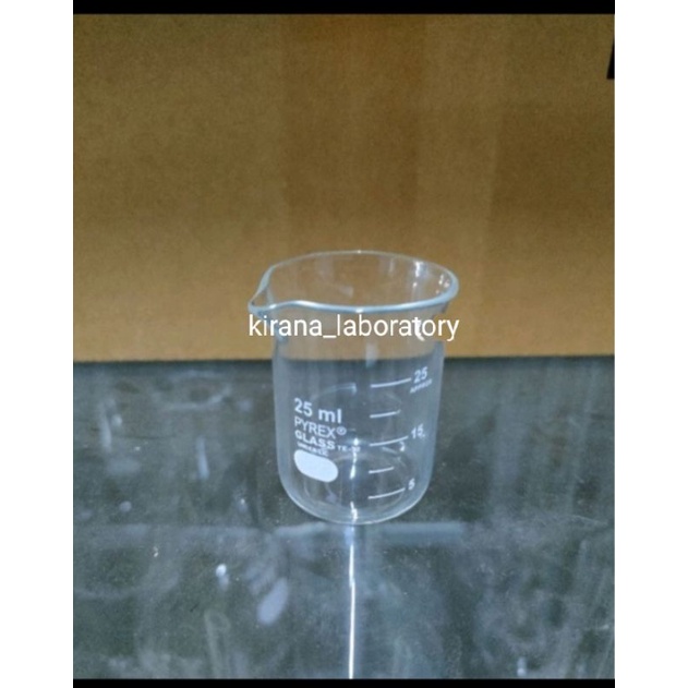 Jual Beaker Glass 25ml Pyrex - glass kimia 25ml PYREX class A | Shopee ...