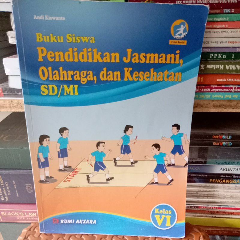 Jual buku siswa pendidikan jasmani olahraga dan kesehatan SD kls6 | Shopee Indonesia