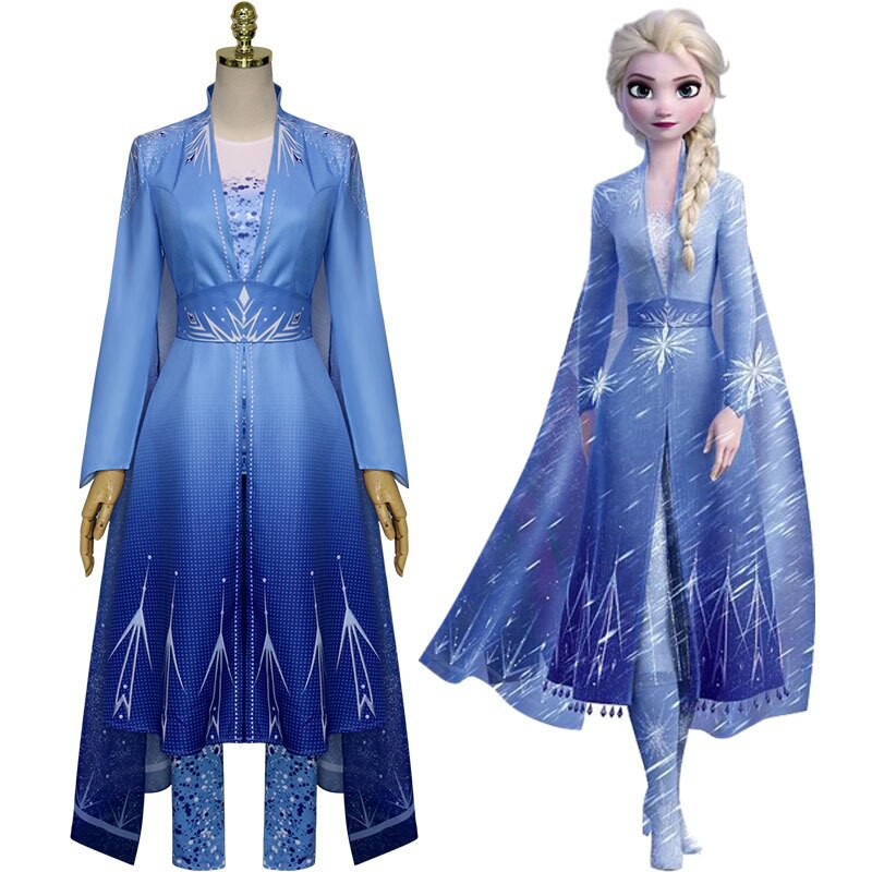 Jual IMPORT Girls Elsa Costume Dress Kids Christmas Carnival Princess ...