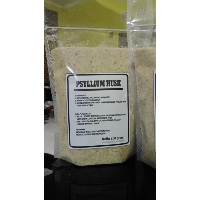 Jual jual psylium psyllium husk powder diet serat alami 250 gram ...