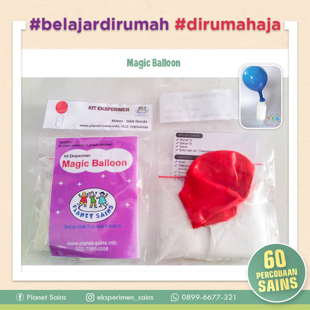 Jual MAGIC BALLOON - Mainan Anak SD - Eksperimen Sains #dirumahaja ...