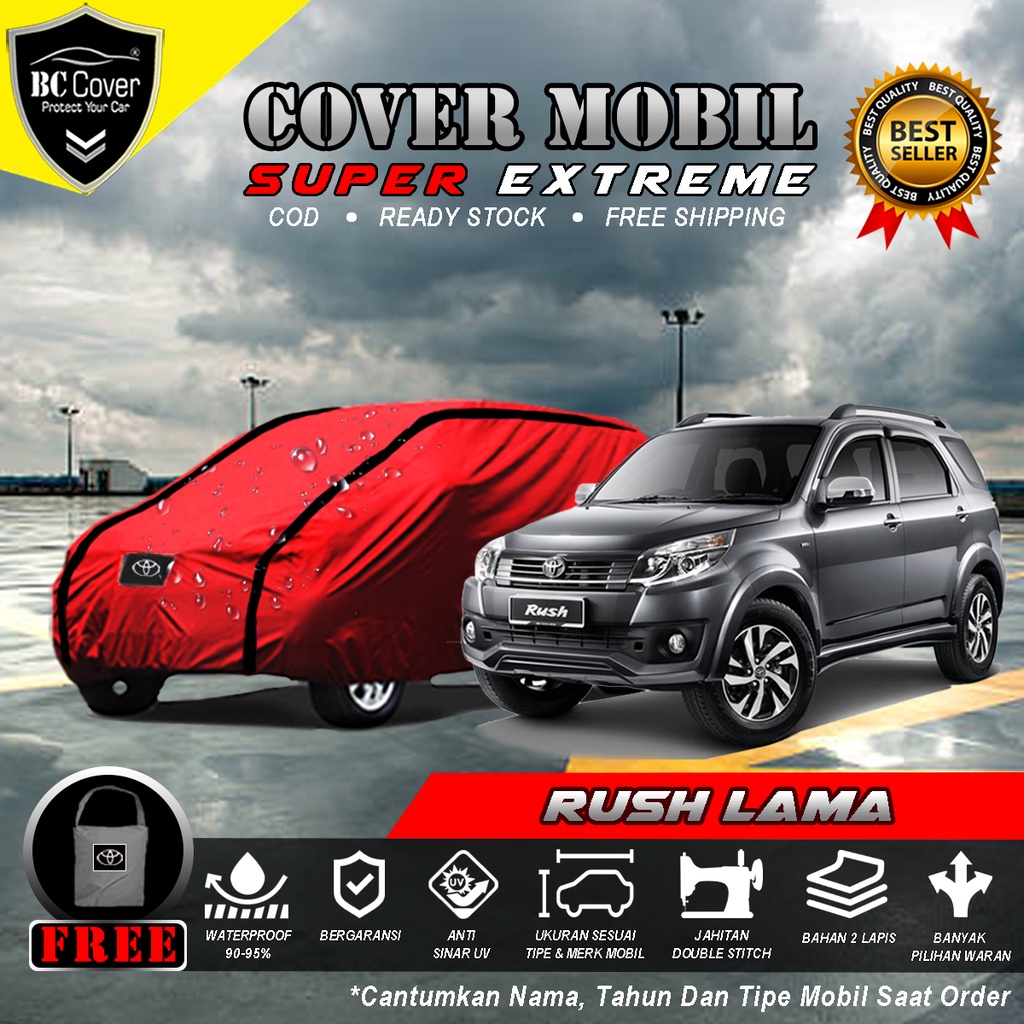 Jual Body Cover Mobil Rush Lama Outdoor Waterproof / Sarung Mobil Rush ...