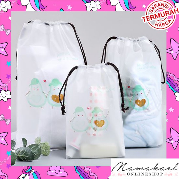 Jual Kantong Serut Tempat Souvenir Serba Guna Tas Kosmetik Travel Pouch ...