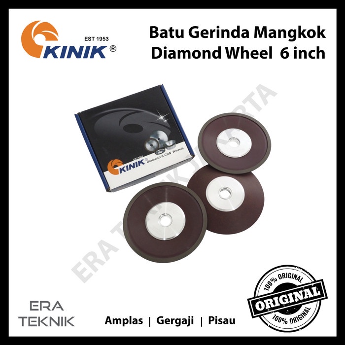 Jual Kinik Diamond CBN Cup Wheel 6" inch Gerinda Mangkok Mata Asah ...