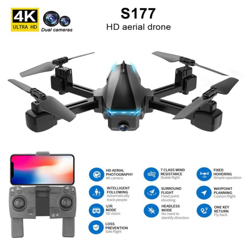 Jual CSJ S177 4K Drone GPS 5G WIFI ultraHD Dualkamera 4K FPV Drone Shopee Indonesia