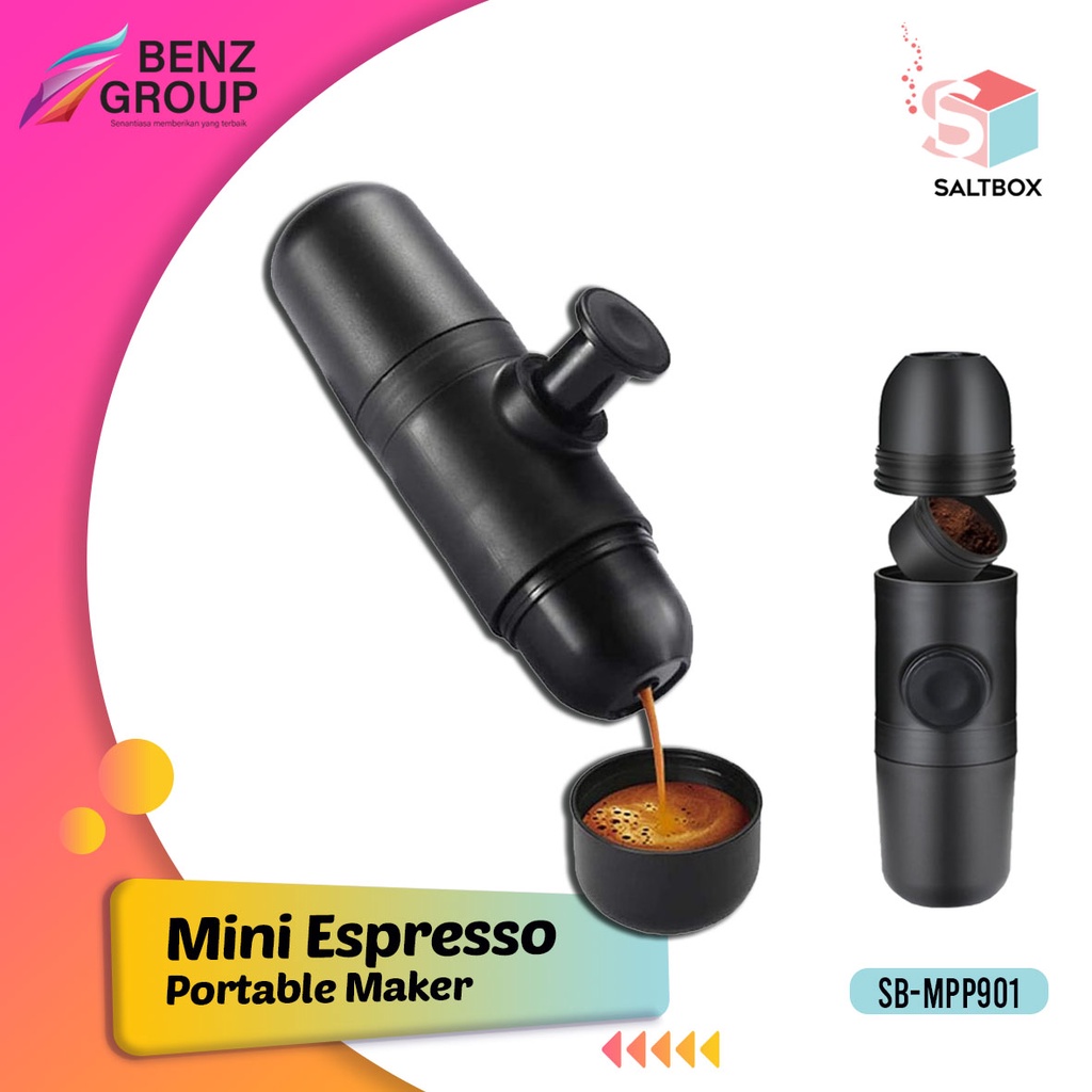 Jual Saltbox Mini Portable Coffee Maker Mini Espresso Maker Portable Kopi Sb Mpp901 Shopee